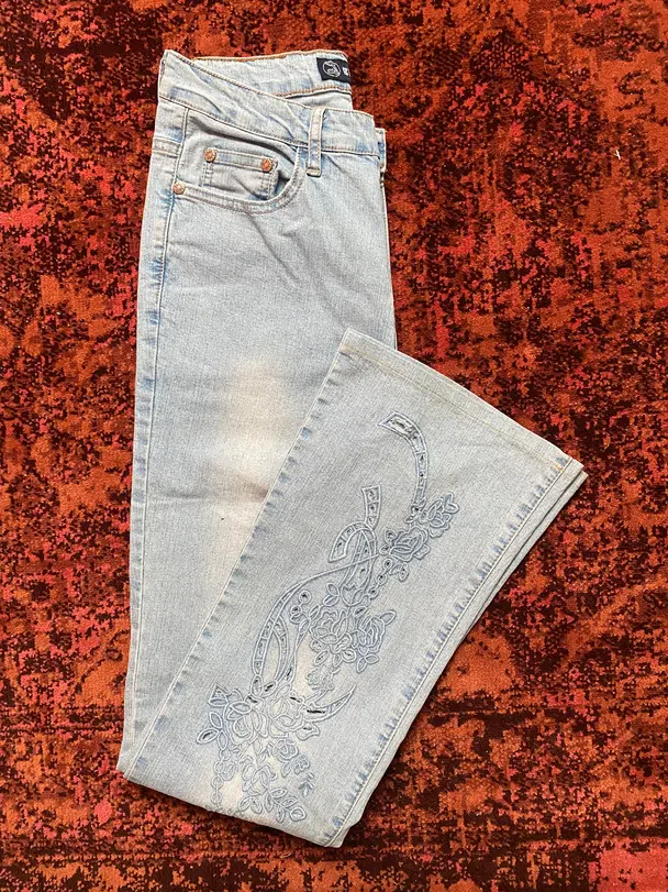 Voggt - buy 7 JEAN Y2K BLUE SKIN | 28 USA | Femme