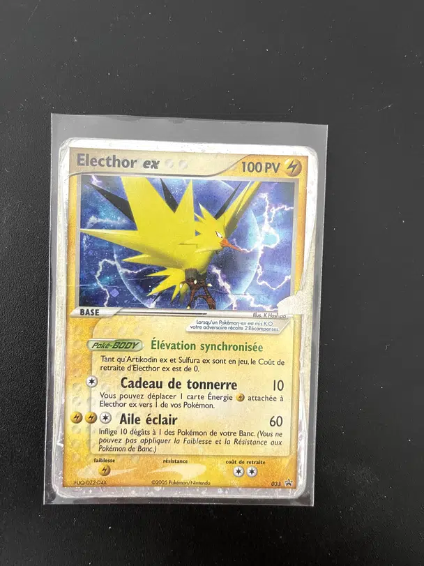 Voggt - buy Carte Pokémon Electhor EX brillante 100 pv 033 Promo Bloc EX