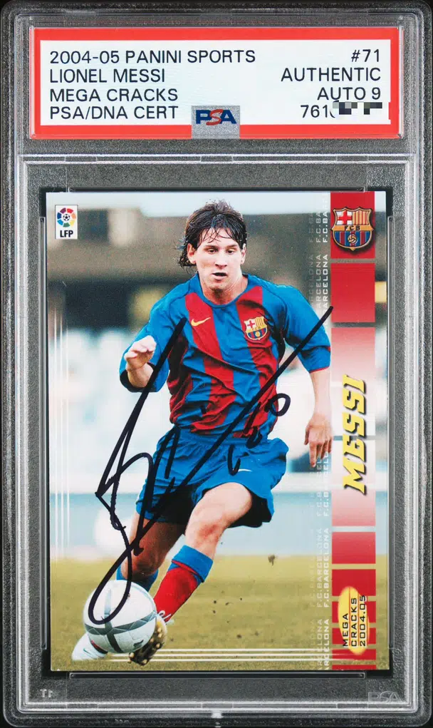 Voggt - buy MESSI Rookie Cards 2004 - SIGNEE et authentifiée PSA