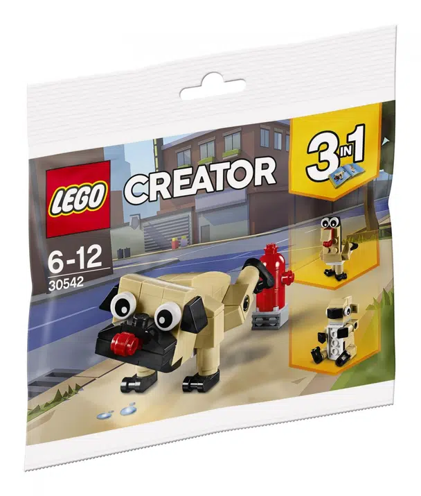 Voggt - buy LEGO Creator 30542 • Cute Chien Carlin 3 en 1 ( Polybag )