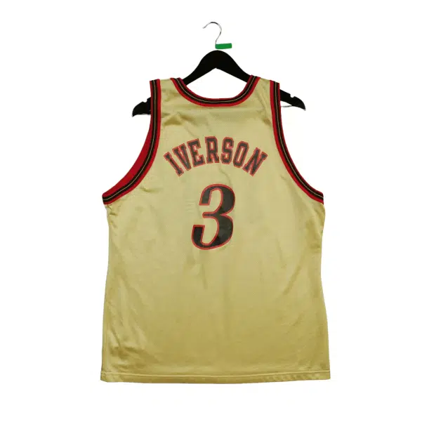 Voggt - buy 🤯🔥 Maillot Champion Gold Philadelphia NBA Iverson #QWE1251