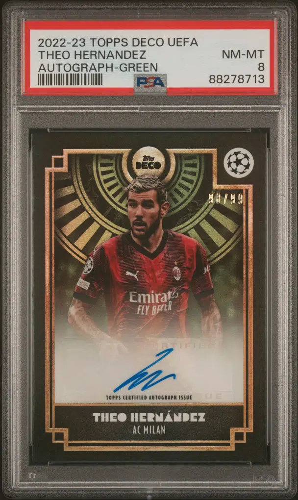 Voggt - buy 2022-23 TOPPS DECO UEFA THEO HERNANDEZ AUTOGRAPH-GREEN