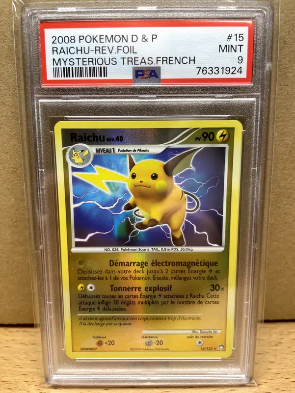 Voggt - buy Raichu holo reverse trésors mystérieux PSA 9