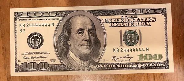 Voggt - buy BILLET DE 100$ US Numéro Exceptionnel🔥 KB 24444444 N 🔥 ...