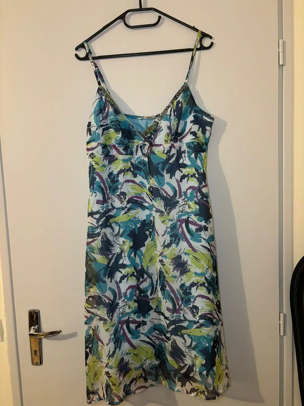 Voggt - buy #0032. Robe bleue/vert DDP | L | Femme