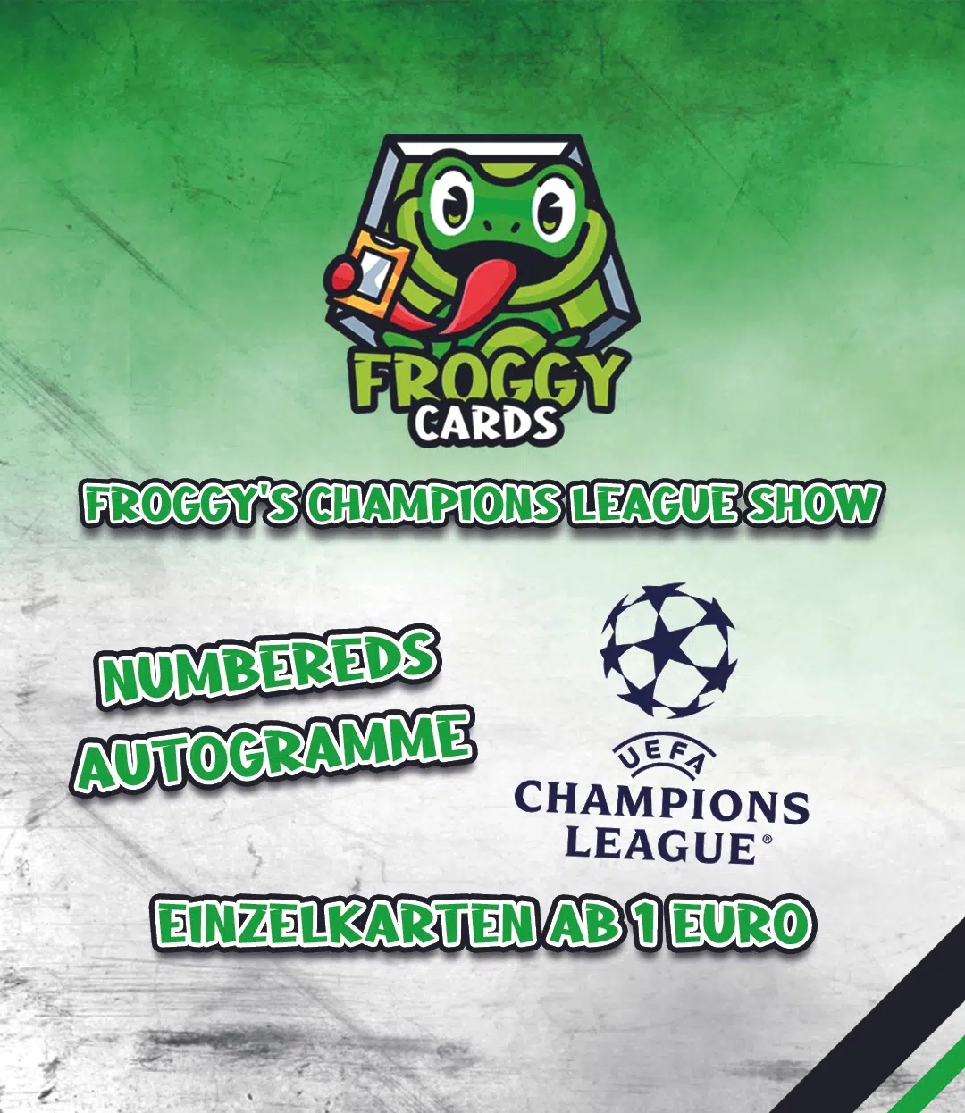 Voggt - Watch Froggy's Champions League Show🏆🐸Autos & Numbereds ab 1€🚀⚡